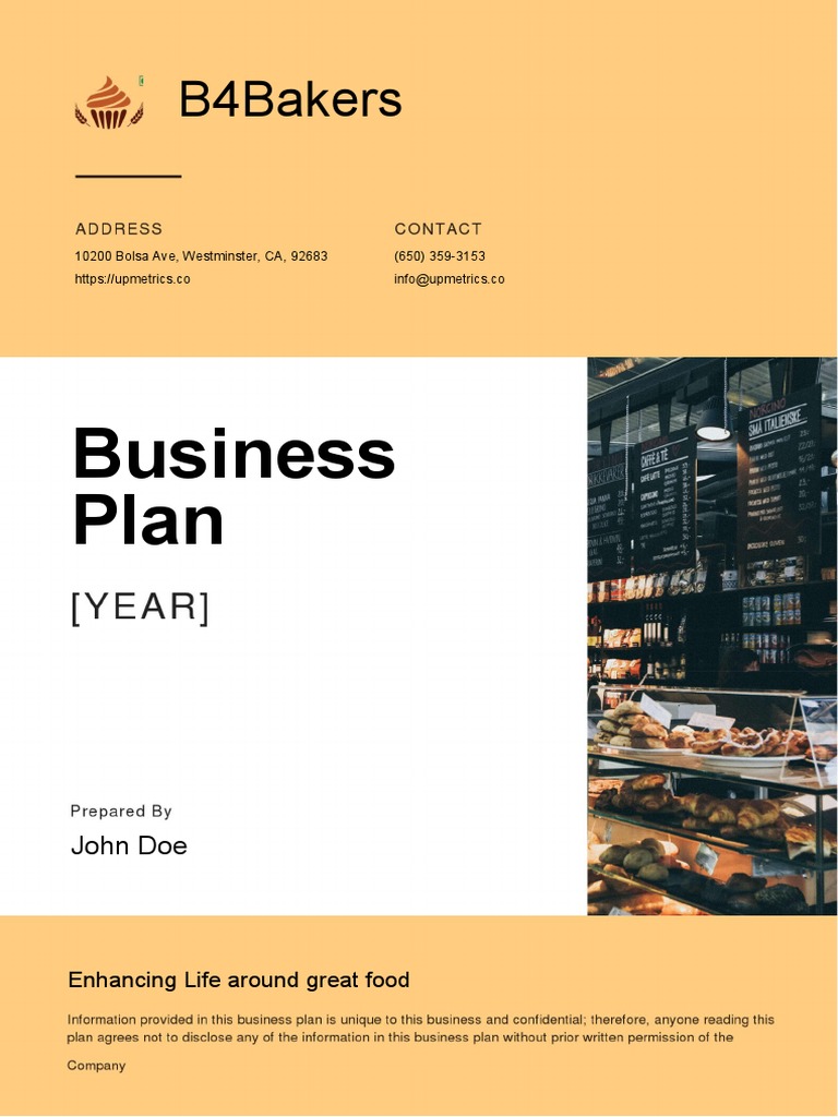 Bakery Business Plan Example | Download Free PDF | Equity (Finance ...