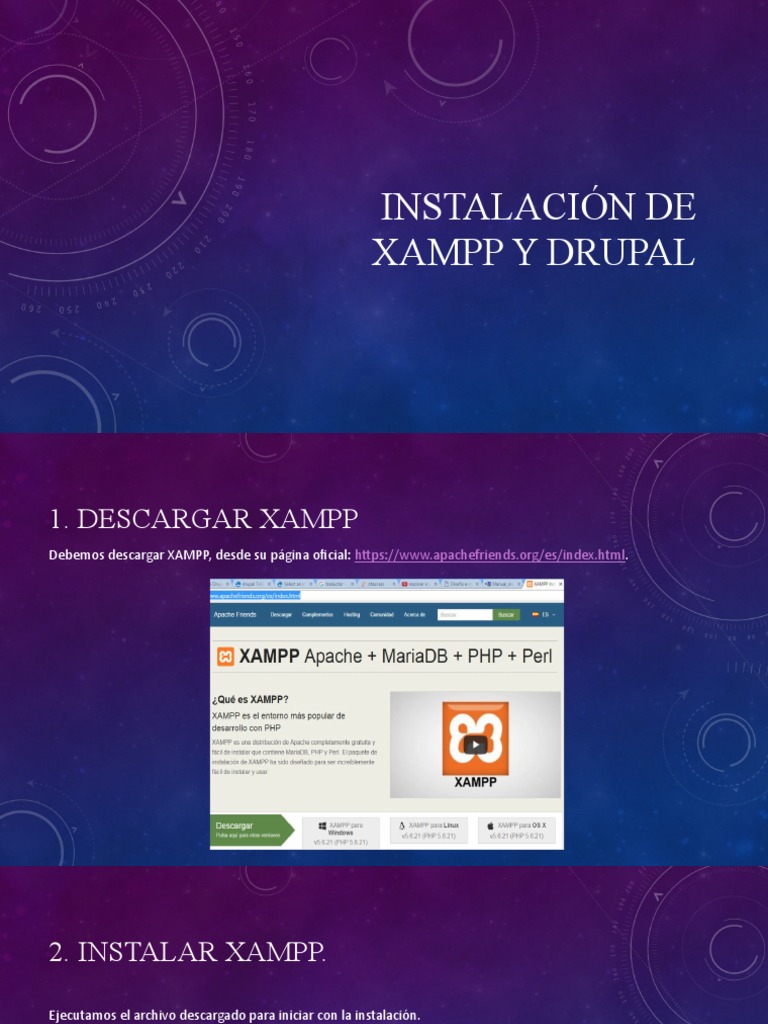 Instalación de Xampp y Drupal | Descargar gratis PDF | Drupal | Mi sql