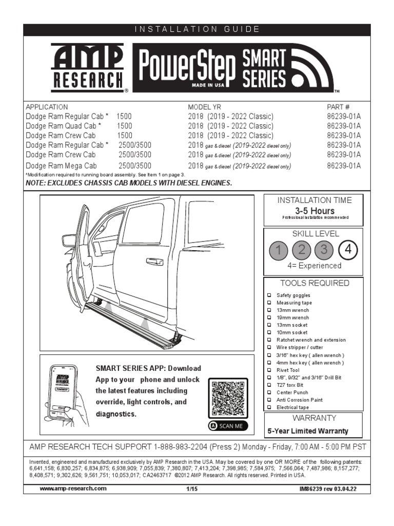 Instalacion de Powerstep Amp Research | PDF | Electrical Connector | Screw