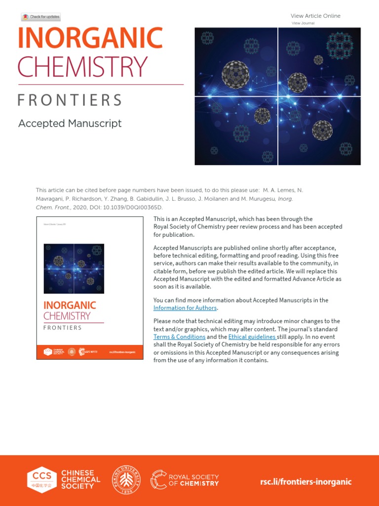 Pancake Bonding | PDF | Coordination Complex | Radical (Chemistry)