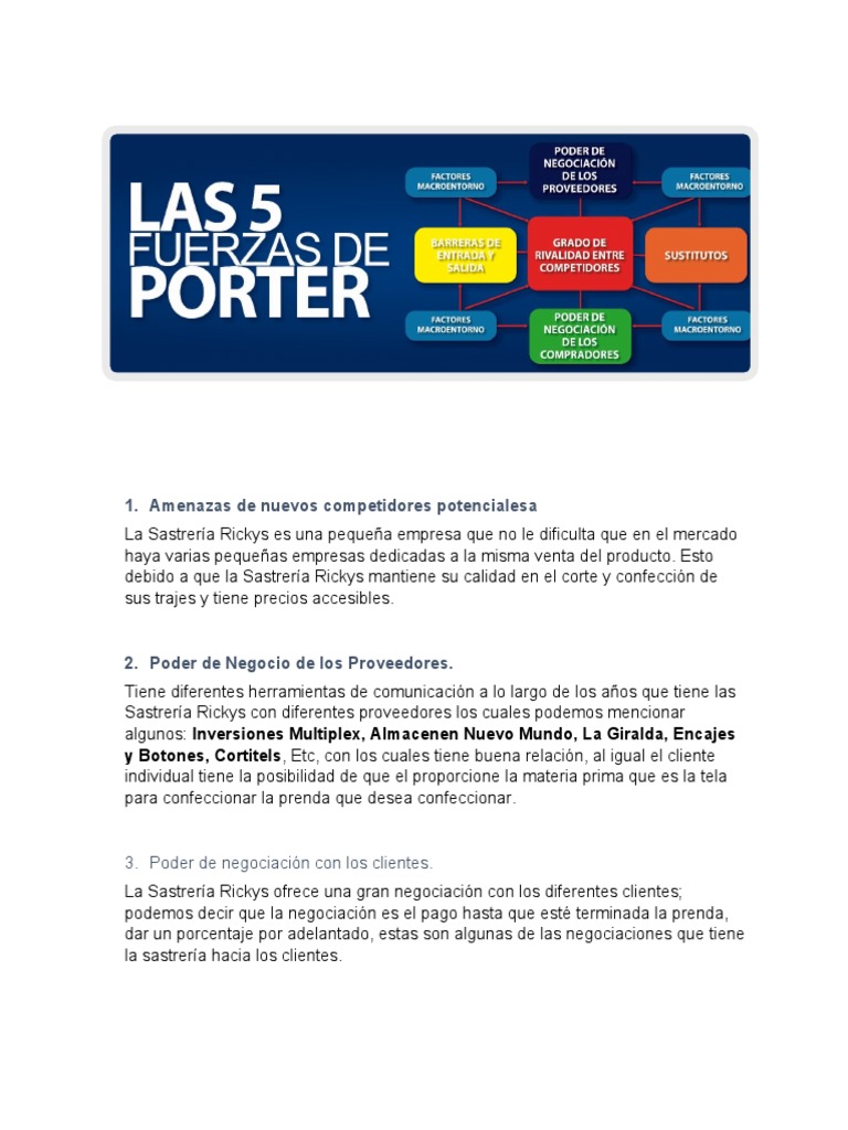 5 Fuerzas de Porter | PDF
