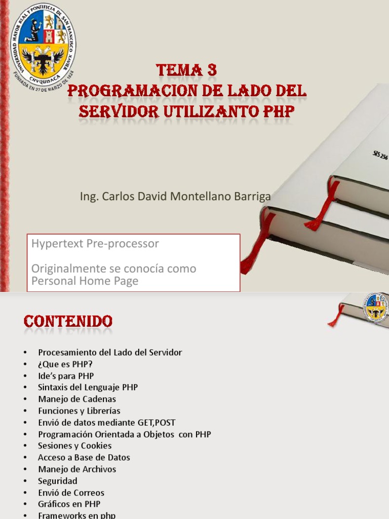 Tema 3. Programacion Del Lado Del Servidor Utilizando PHP | PDF | Redes | Internet y web