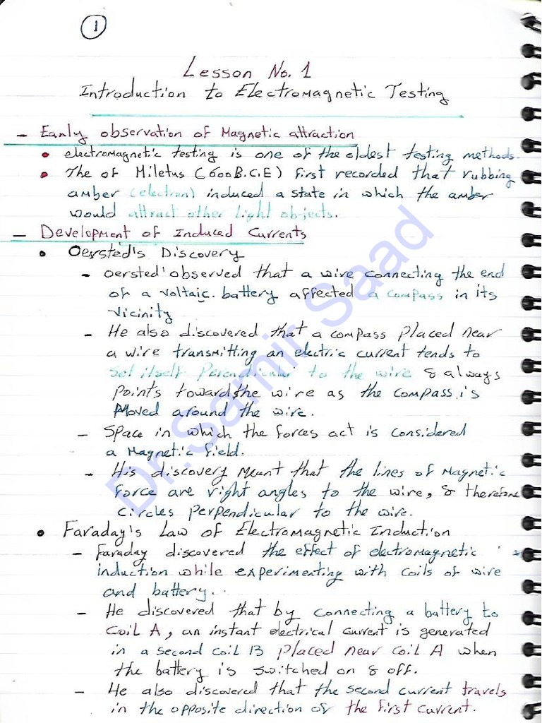 ASNT Electromagnetic Testing (ET) Level III Notes | PDF