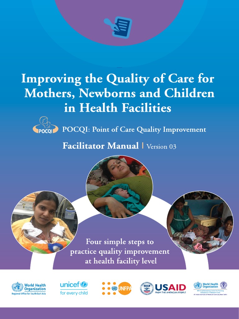 POCQI Facilitator Manual Ver03 2020 PDF | PDF | Health Care | Quality Management
