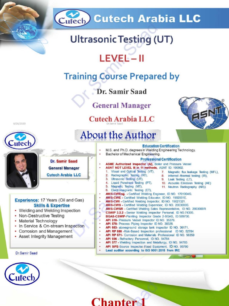 ASNT Ultrasonic Testing (UT) Level II | PDF