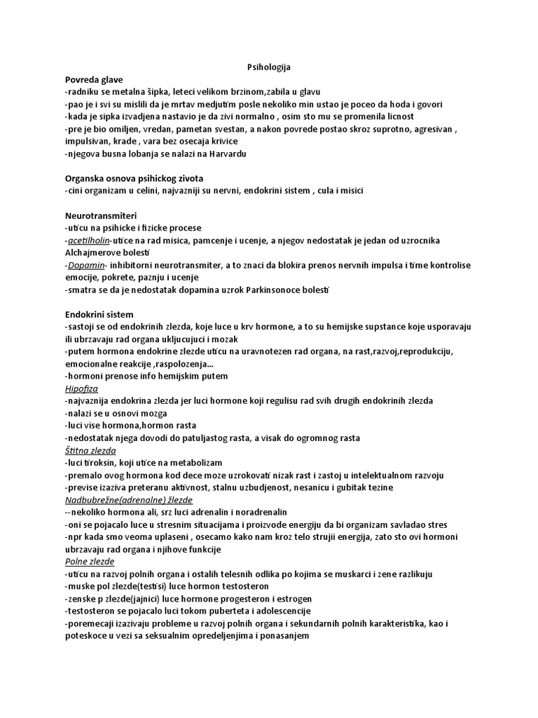 Povreda Glave: Hipofiza | PDF