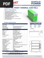 Hoppecke OPzV Battery Series Overview | PDF | Electric Power ...
