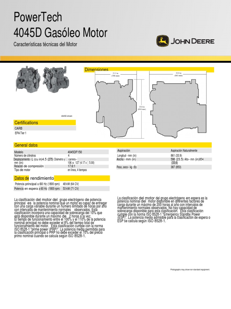Motor PowerTech 4045D Características y especificaciones | PDF | Bomba ...