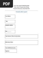 Letter Writing Guide for Class 9 | PDF | Paragraph | Human Communication