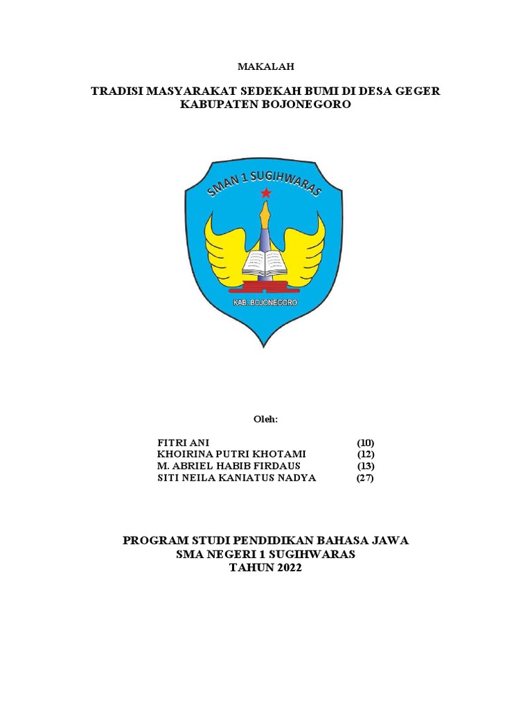 Makalah Tradisi Manganan Desa Geger | PDF