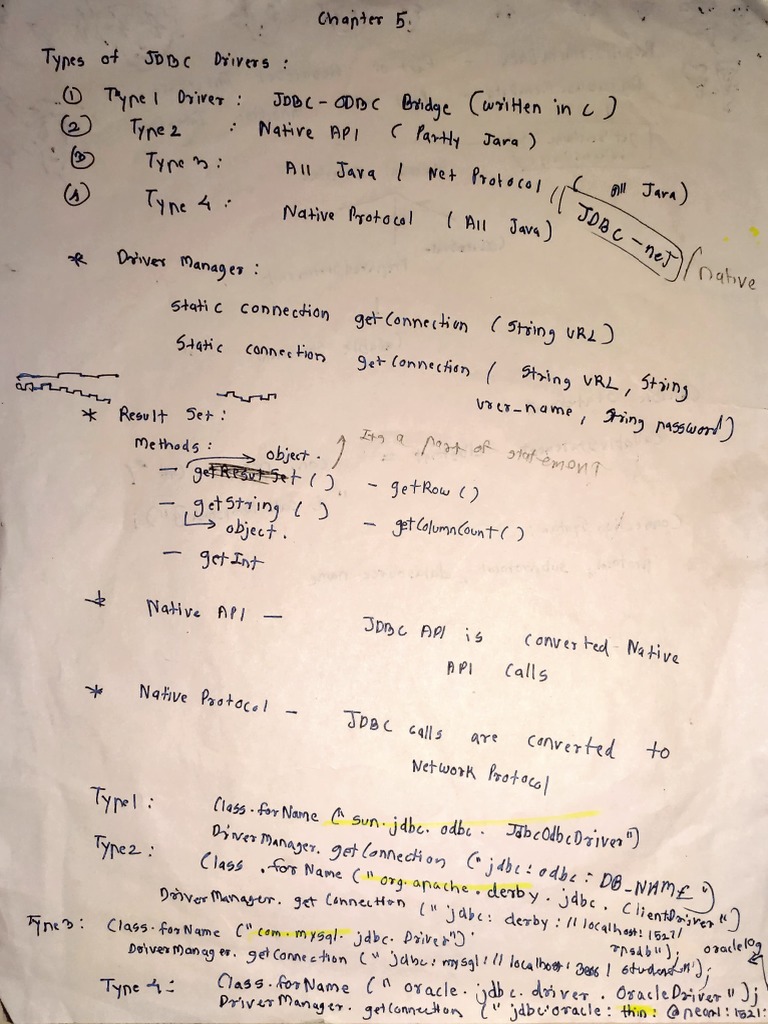 An Overview Of Java Database Connectivity Jdbc Driver Types And Connection Methods Pdf Sql 7876