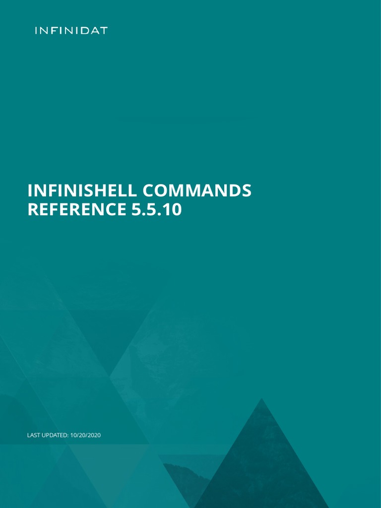 Infinishell Commands Reference Pdf Command Line Interface Parameter Computer Programming 