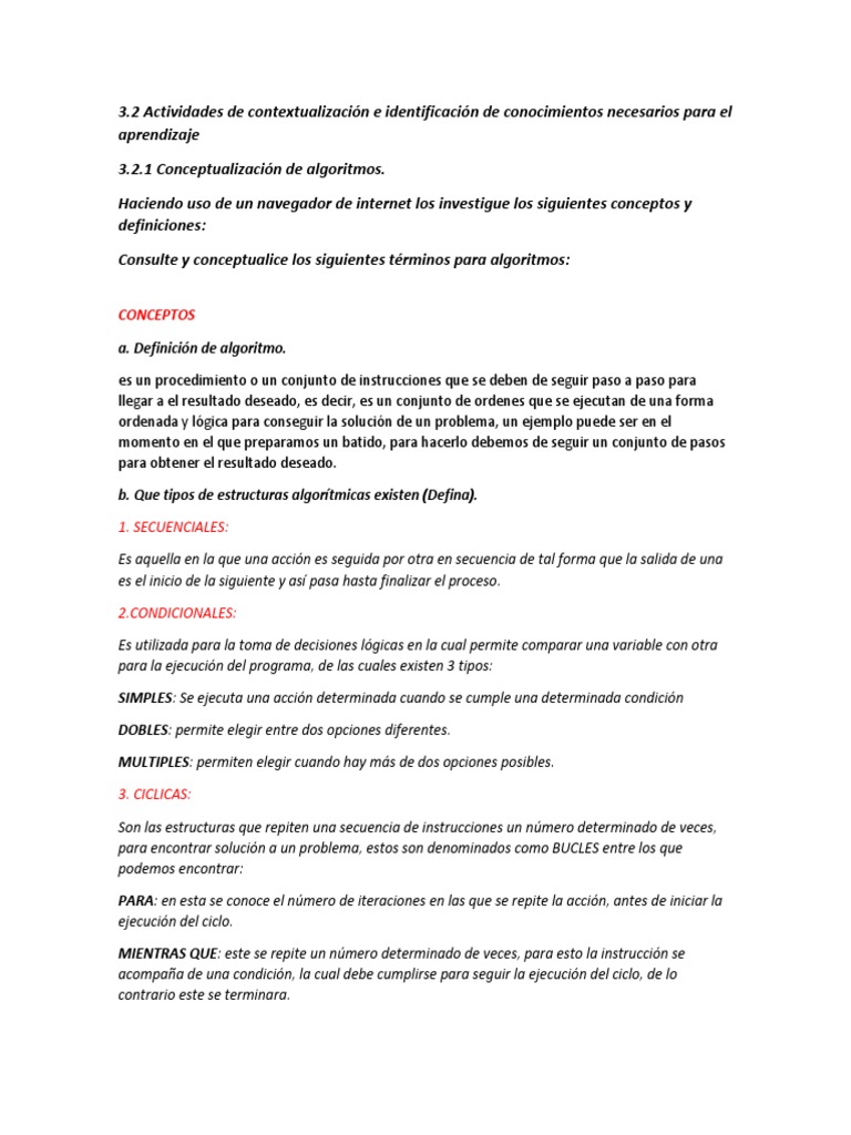 Conceptos Clave de Algoritmos y Estructuras | PDF | Algoritmos ...