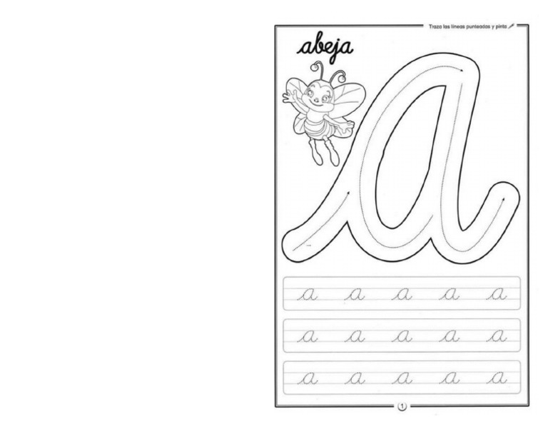 Vocal A Cursiva | PDF