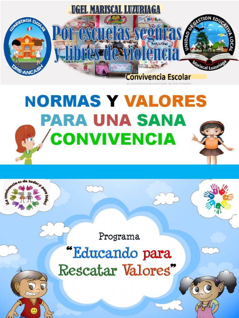 Normas y Valores para Una Sana Convivencia | PDF | Comportamiento