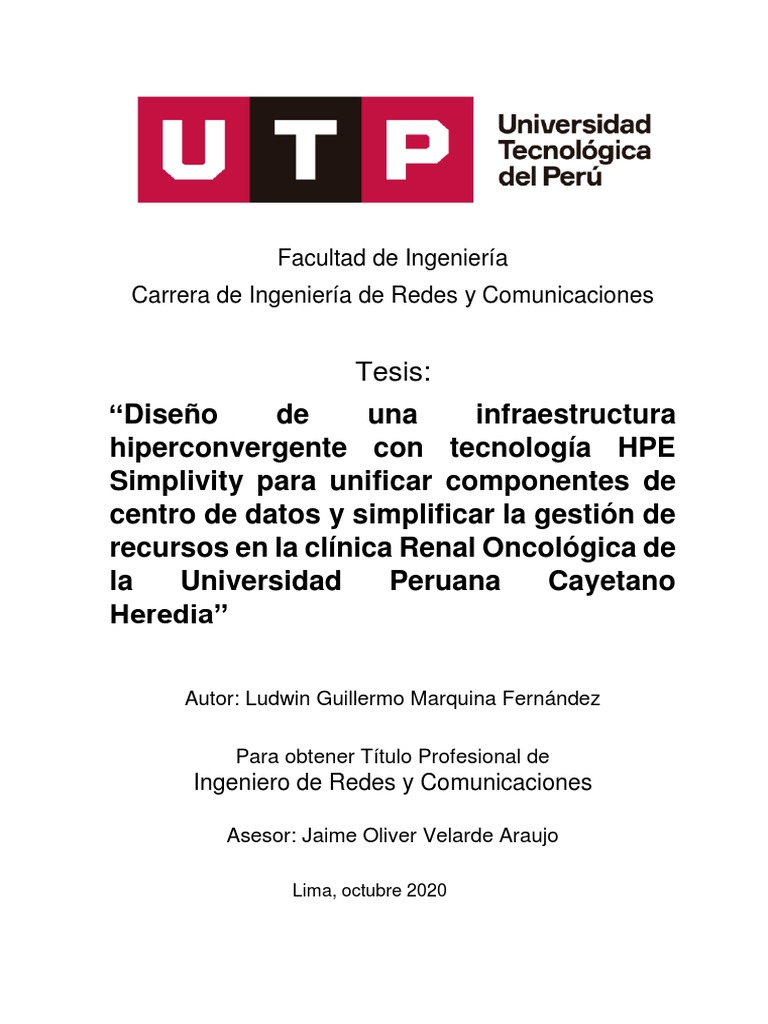 Ludwin Marquina - Tesis - Titulo Profesional - 2020 PDF | PDF | Máquina ...