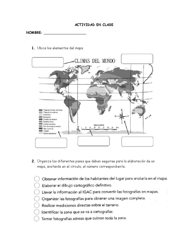 Actividad en Clase Mapa | PDF