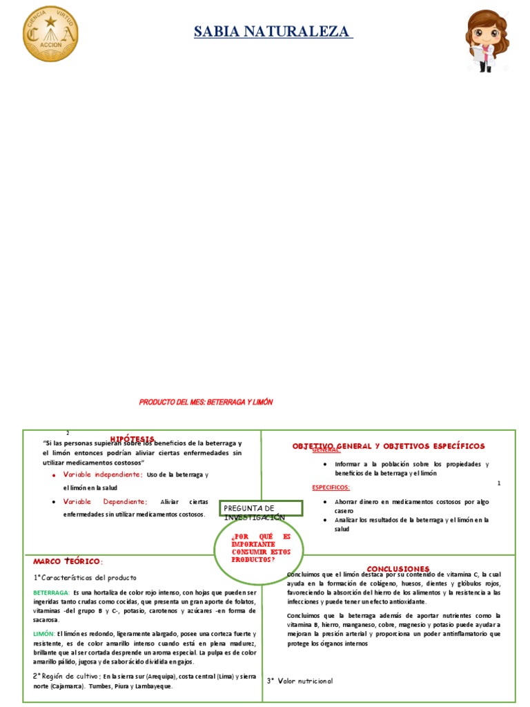 Los beneficios de la beterraga y el limón para la salud | PDF ...