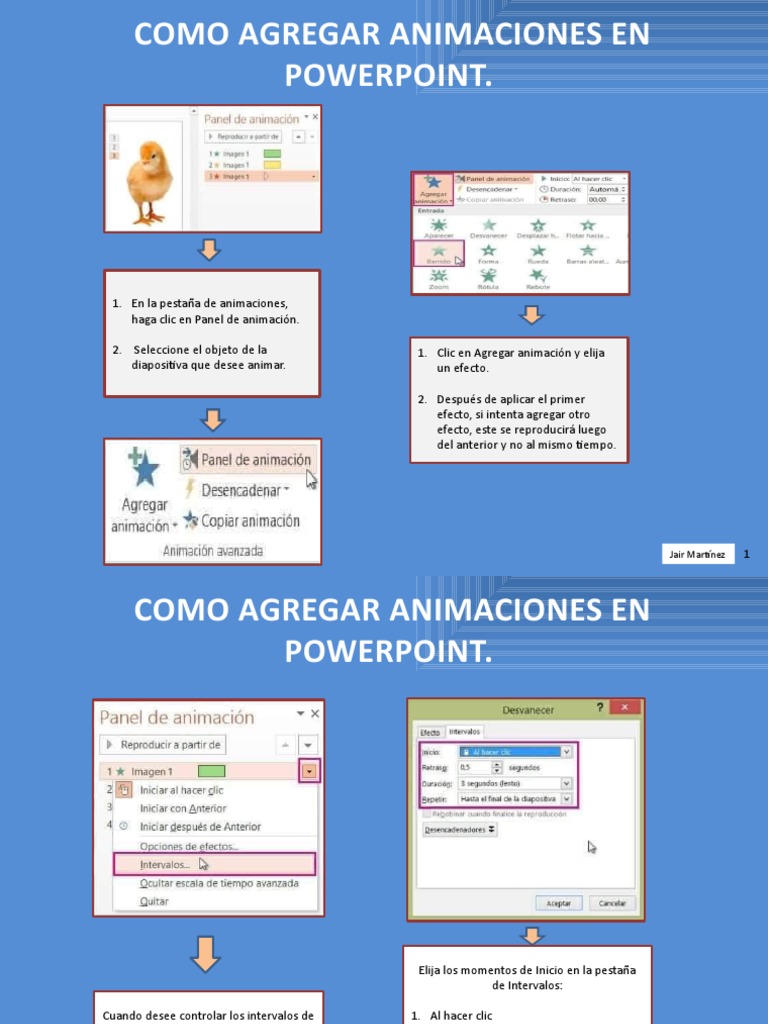 Como agregar animaciones en PowerPoint.pptx | PDF
