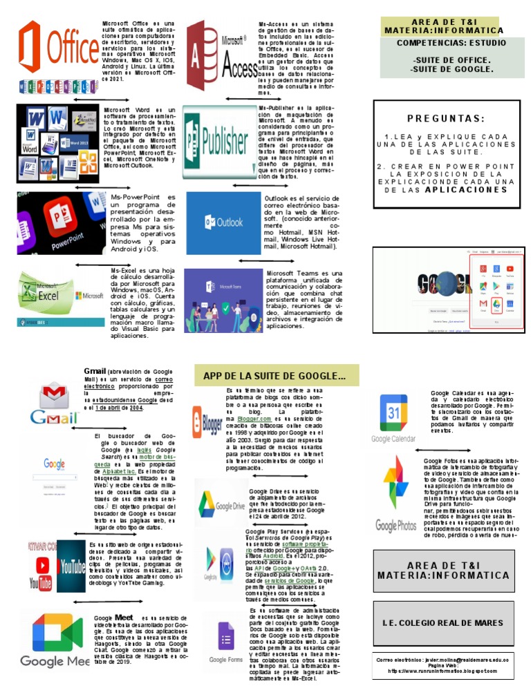 Suite Google - Office | PDF | Microsoft Office | Microsoft