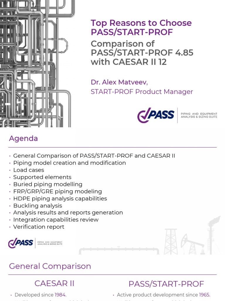 Caesar Ii Vs Start Prof Comparison Pdf Pdf Pipe Fluid Conveyance