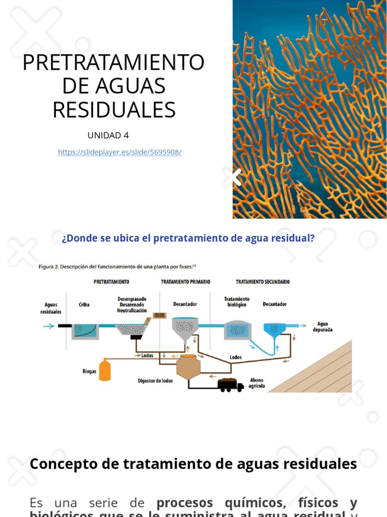 1 Pretratamiento | PDF | Tratamiento de aguas residuales | Aguas residuales