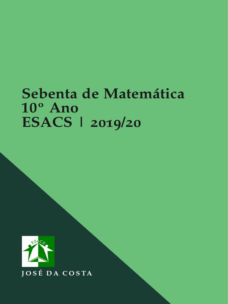 Sebenta de Matemática 10º Ano ESACS | PDF | Somatório | Histograma