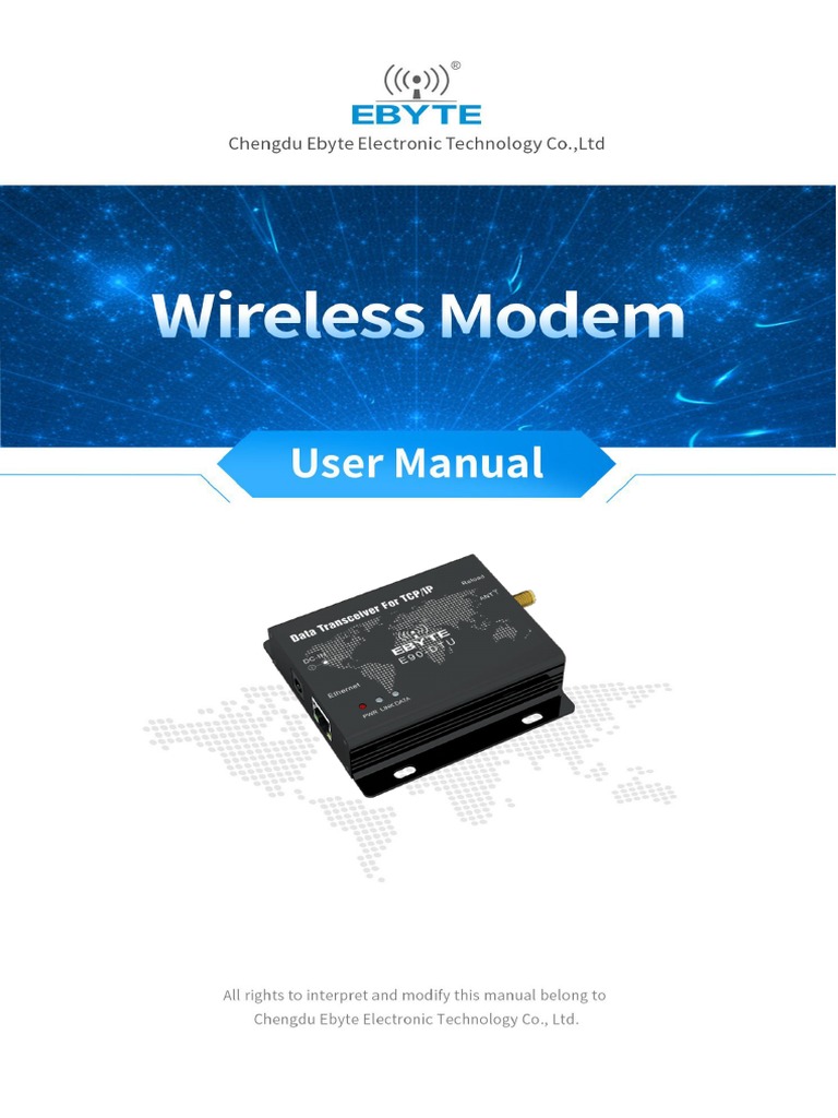 E90-DTU (900SL22-ETH) UserManual EN v1.4 | PDF | Port (Computer ...