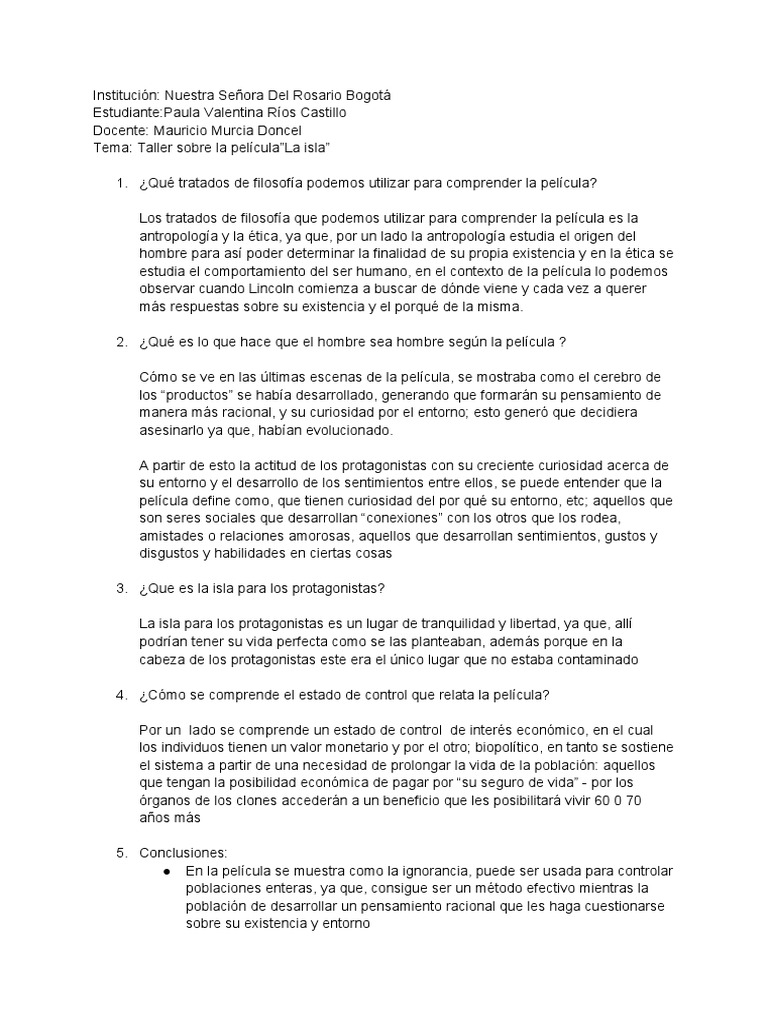 La Isla | PDF | Curiosidad | Vida