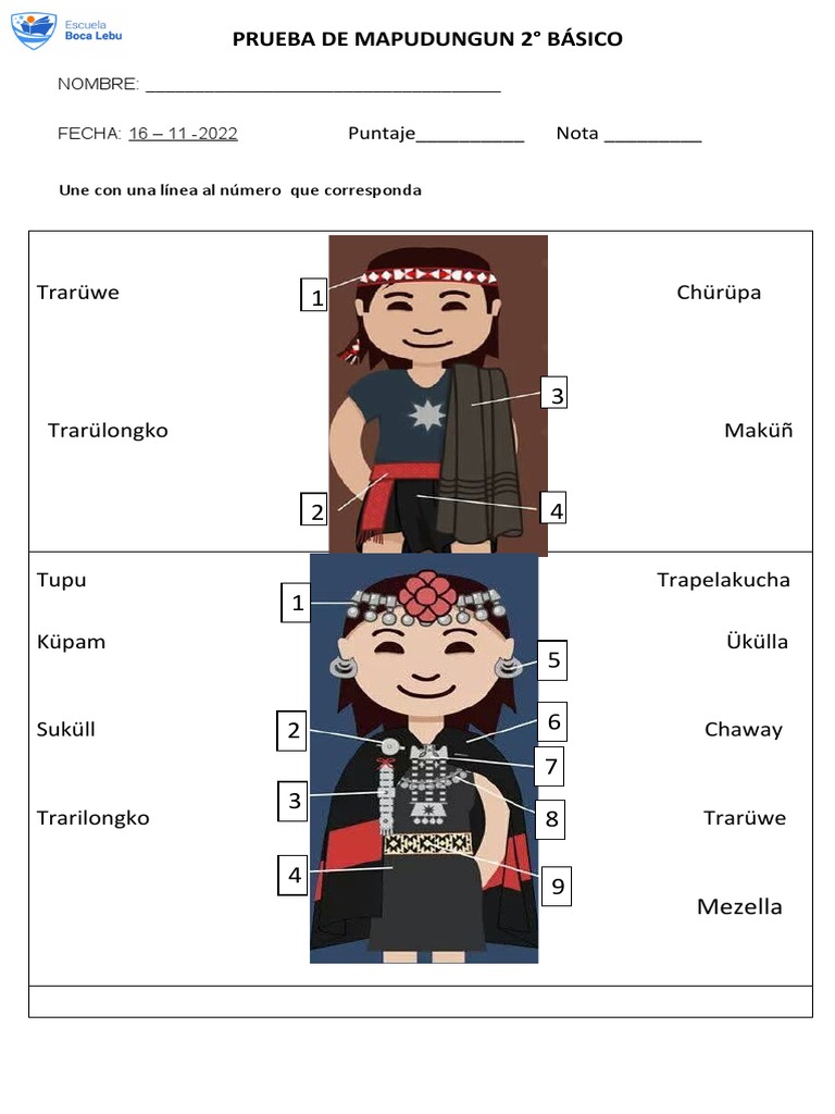 PRUEBA DE MAPUDUNGUN 2 16nov 22 | PDF