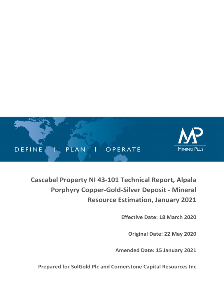 2101 Cascabel Mre3 PDF | PDF | Mining | Minerals