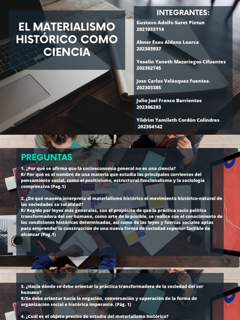 Presentacion Socio Terminada | PDF | Materialismo | Karl Marx