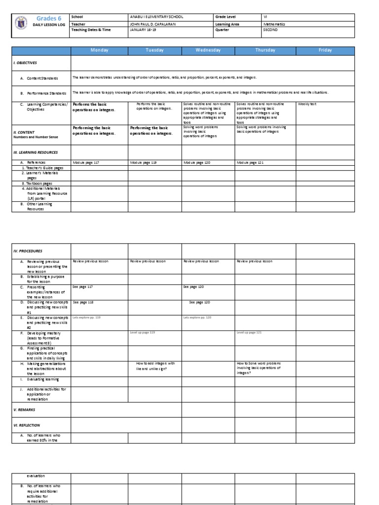 Math 6 Q2 Week 9 | PDF | Learning | Cognitive Science
