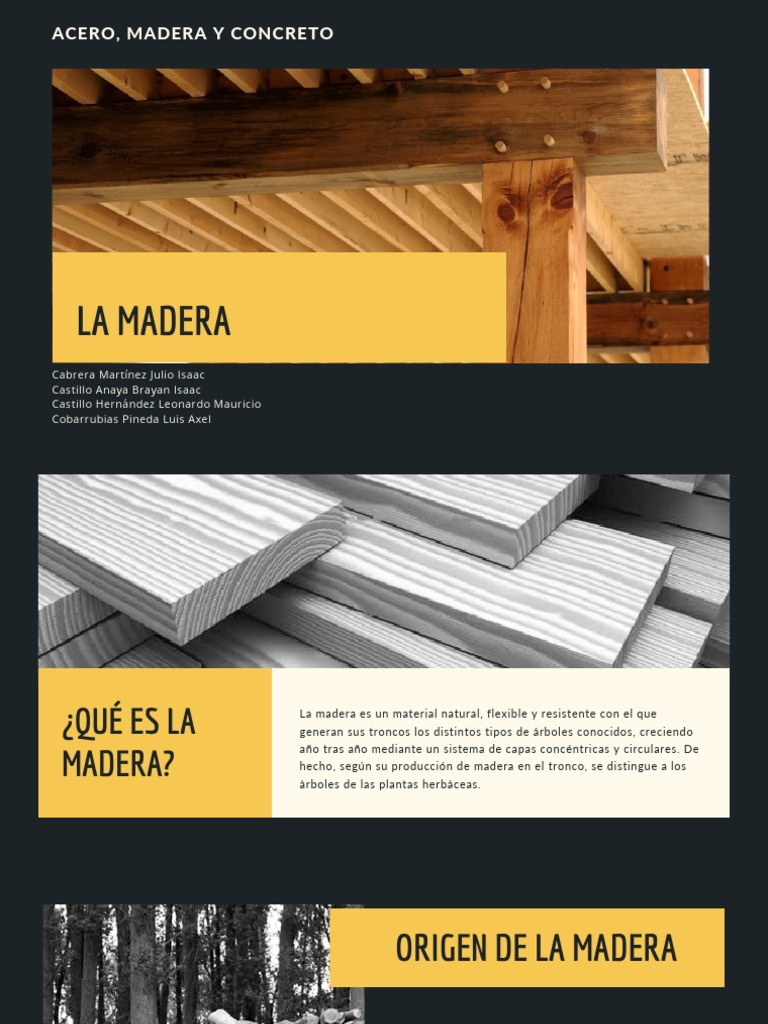 La Madera | PDF | Madera | Materiales