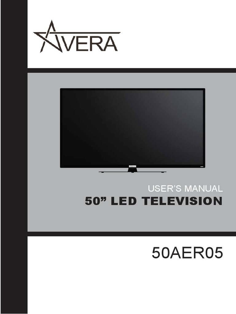 Avera Digital TV 50AER10 - User Manual | PDF | Hdmi | Information And ...