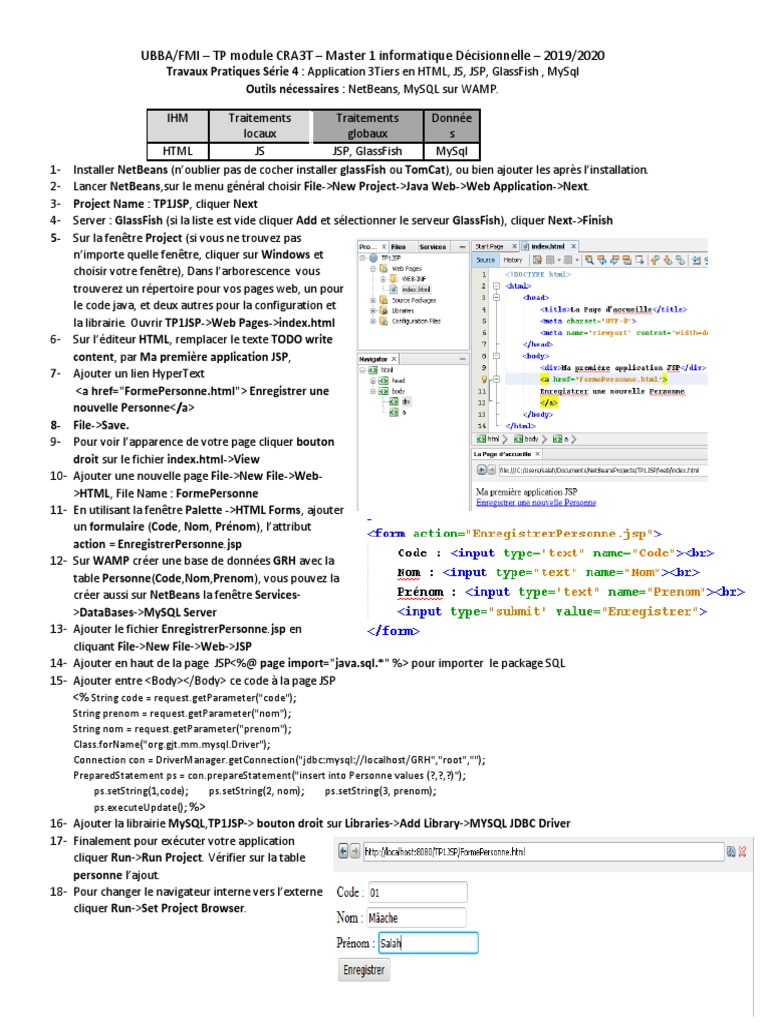 TP4 Cratt M1dec 2020 | PDF | NetBeans | Applications et logiciels