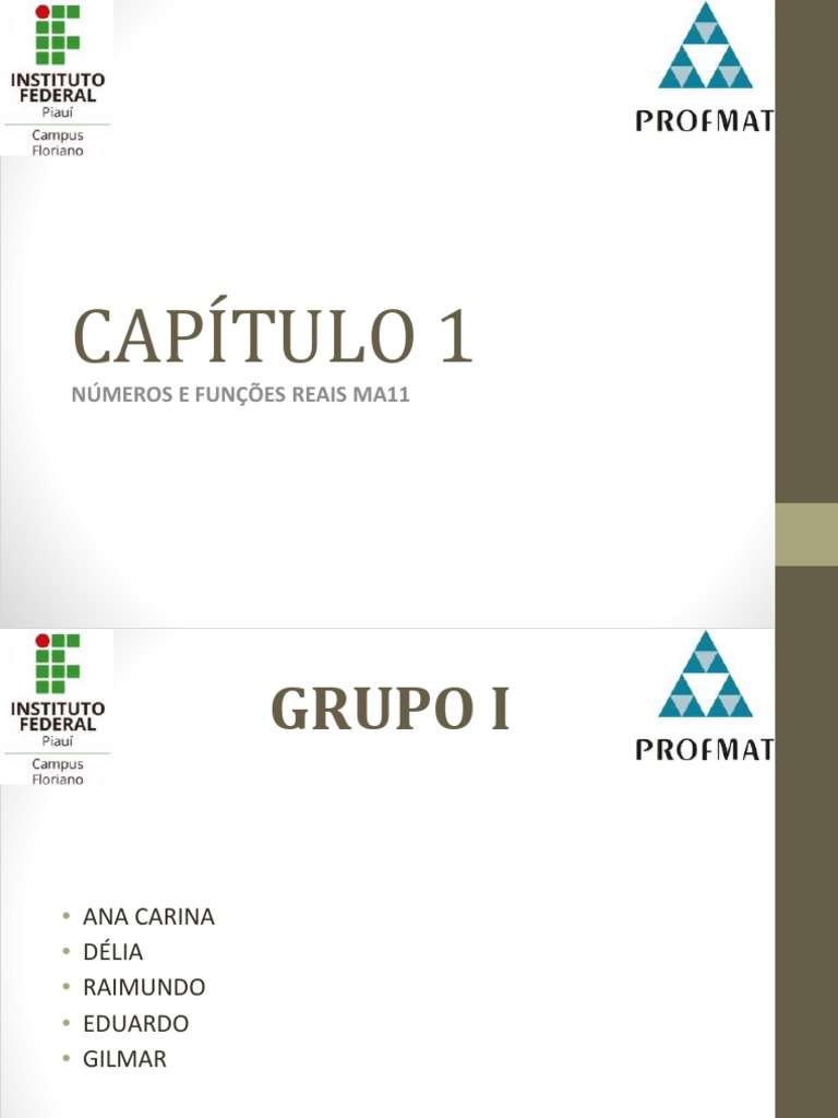 Aula 01 - Capítulo 1 - Conjuntos - MA11 - Grupo 1 | PDF | Conjunto ...
