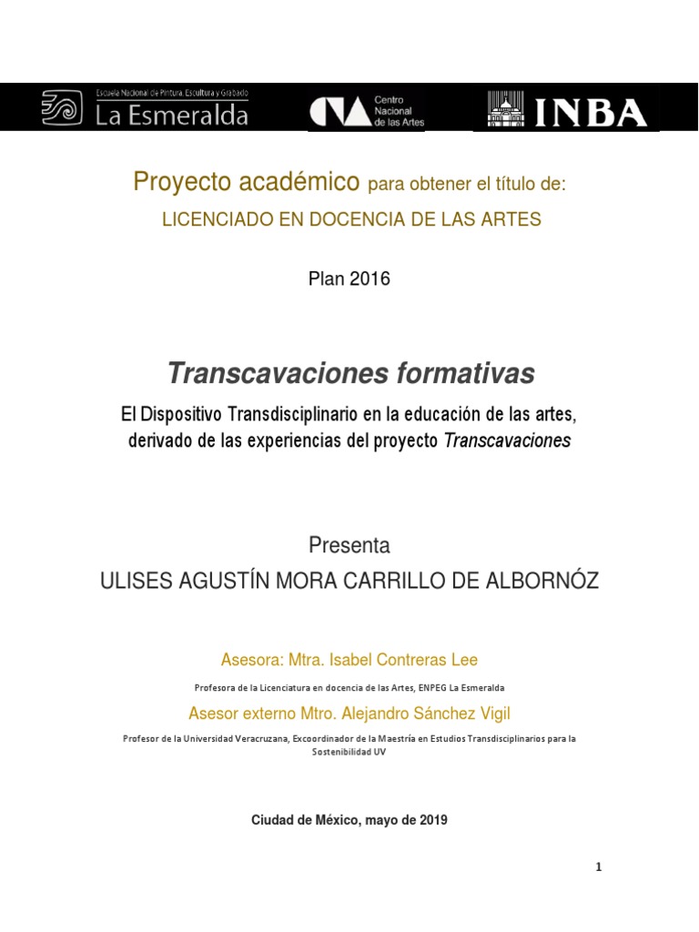 Transcavaciones Formativas Ulises Mora | PDF | Maestros | Conocimiento