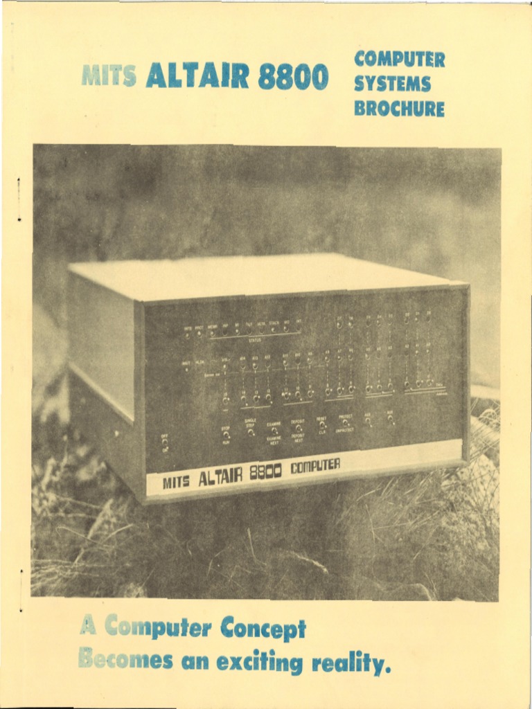 Altair Computer Systems Brochure PDF | PDF | Microcontroller | Input/Output