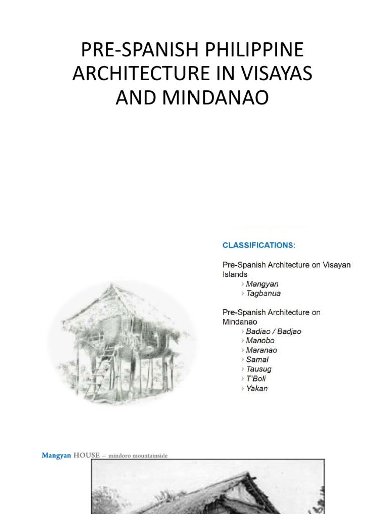 Pre-Spanish Philippine Architecture in Visayas and Mindanao | PDF