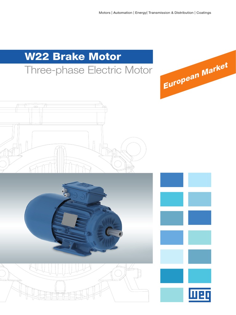 WEG w22 Brake Motors European Market 50051533 Brochure English Web PDF | PDF