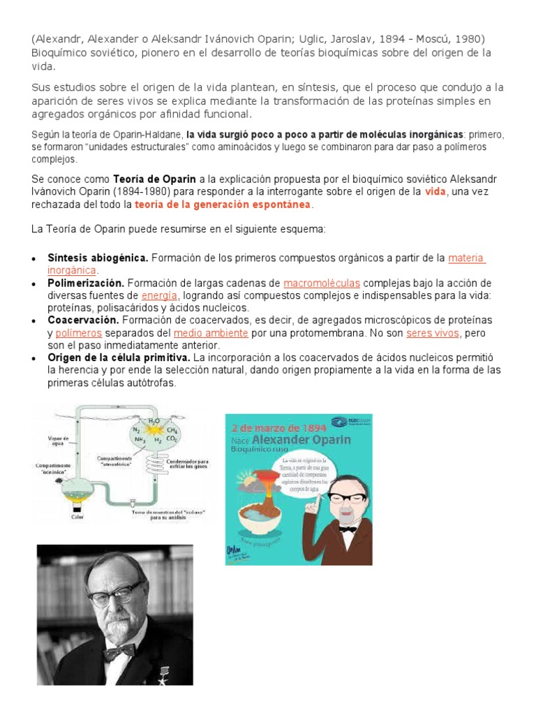 Oparin | PDF