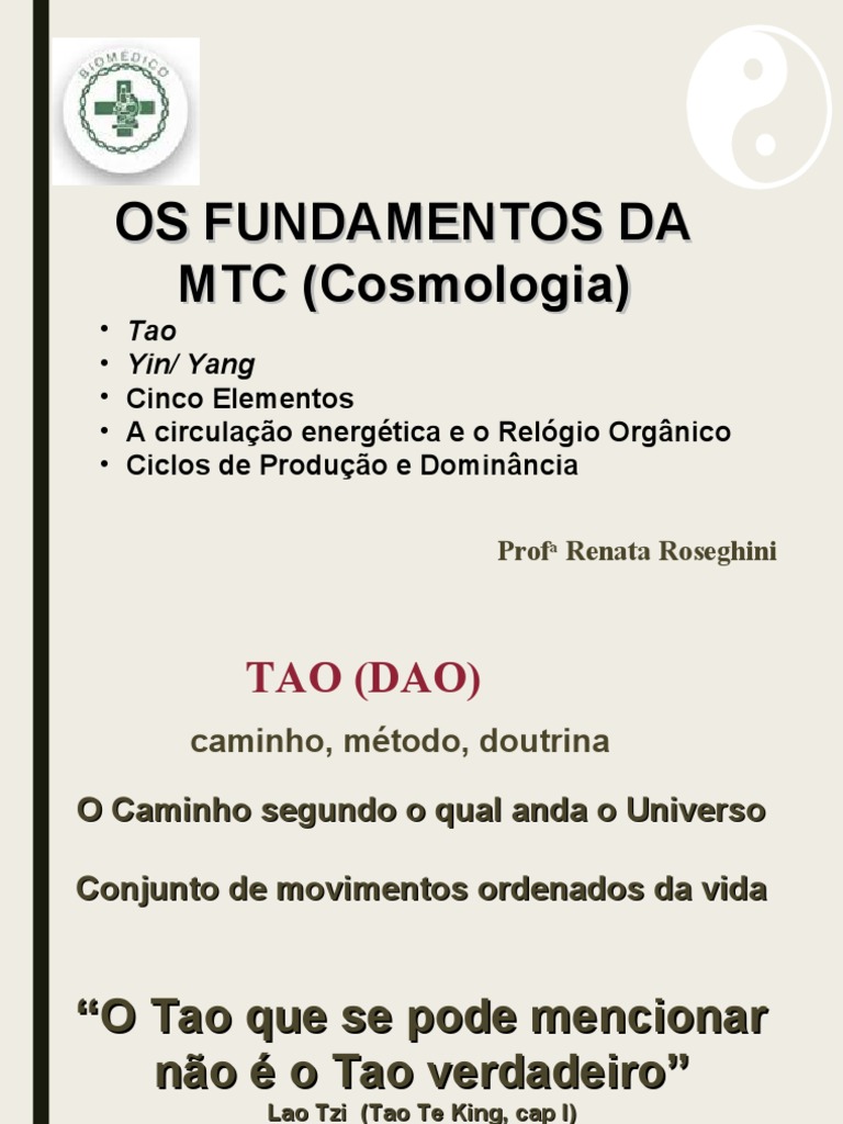 Fundamentos Da MTC | PDF | Yin e Yang | Tao