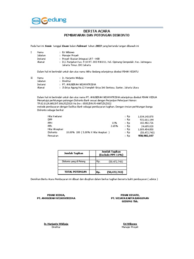 Ba Diskonto - Awt | PDF