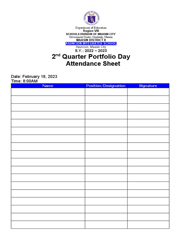 3rd GPTA Attendance Sheet - Jan 06 2023 | PDF