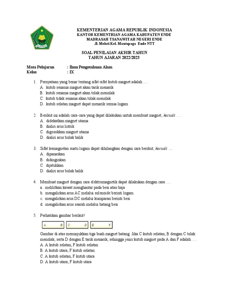 Soal Ipa 9 Genap | PDF | Ilmu Sosial | Teknologi & Rekayasa