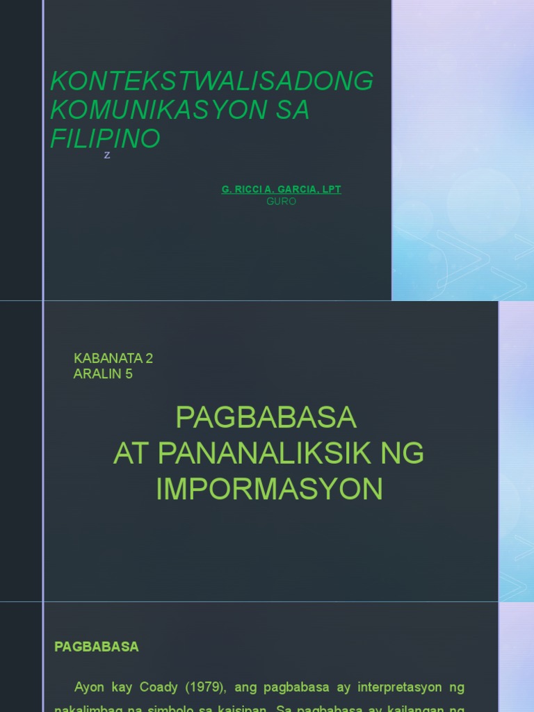 Chapter 5 and 6 Komfil | PDF