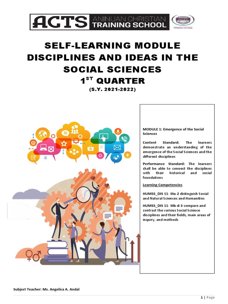 DISS - 1ST 1 Emergence of Social Sciences | PDF | Social Sciences | Science