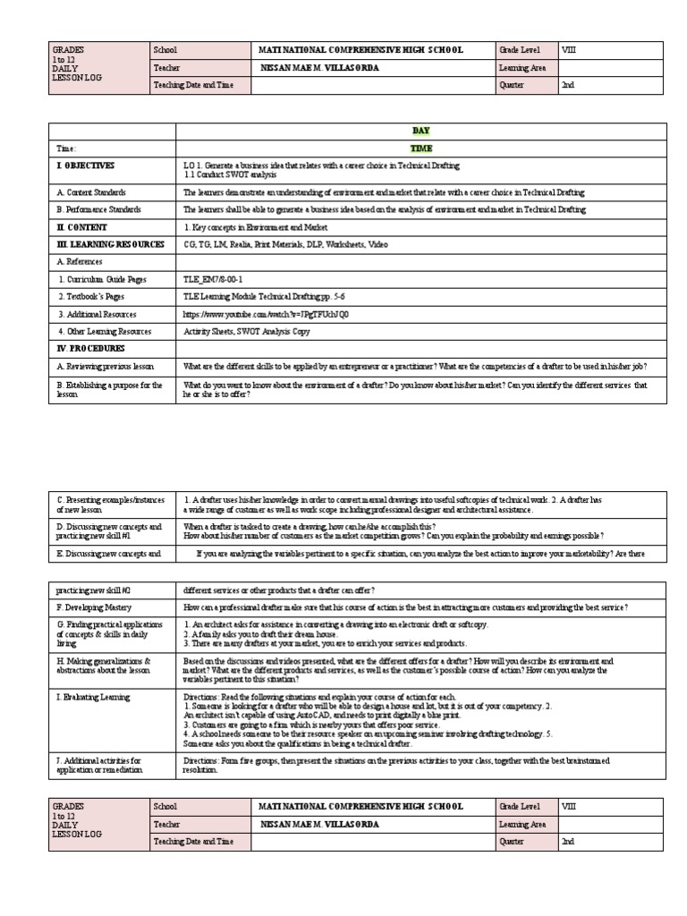 DLL Technical Drafting Exploratory | Download Free PDF | Technical Drawing | Learning