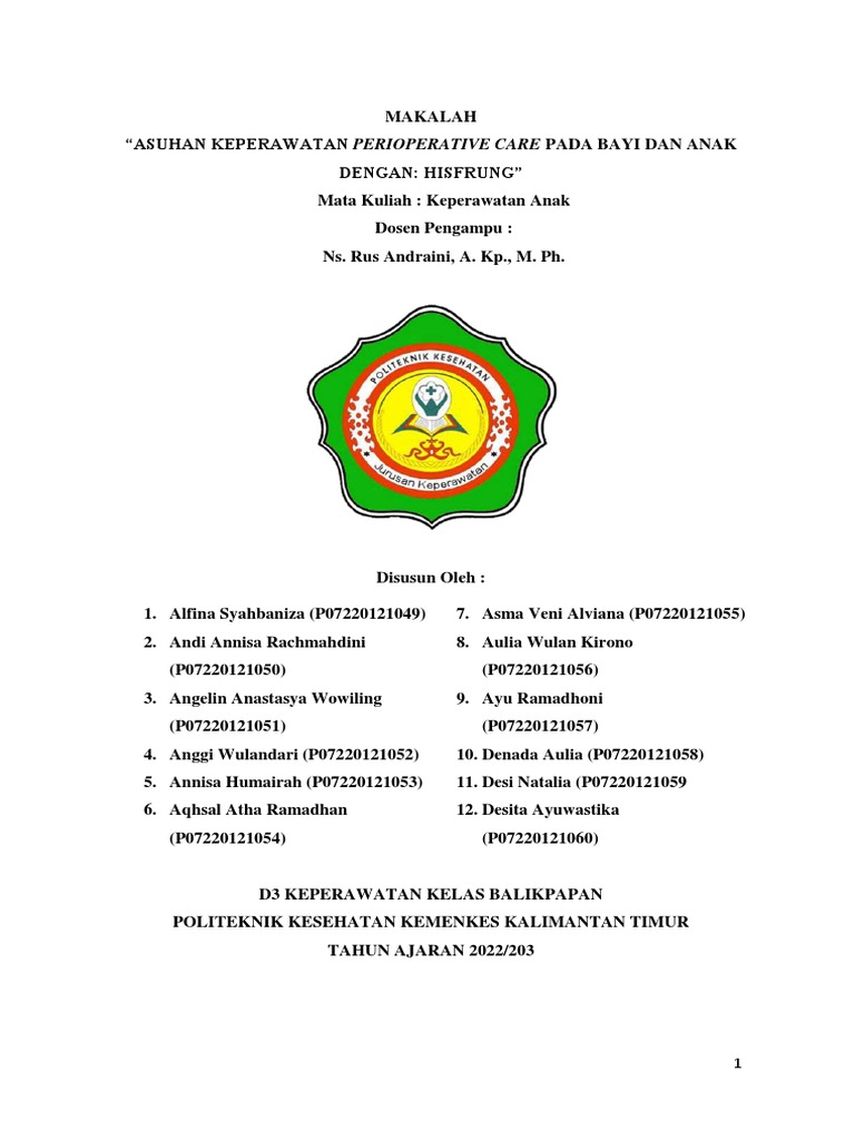 Kel. Hisfrung (Kep. Anak) - 1 PDF | PDF